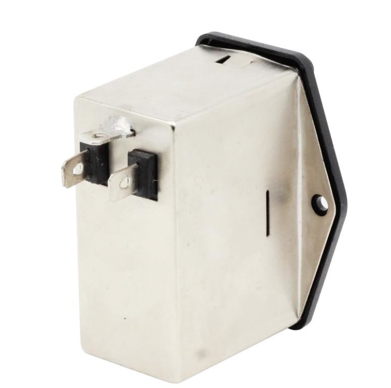 로커 스위치가 있는 12v 저역 통과 Ac Emi 필터 이중 퓨즈 Iec C14 Ac 소켓